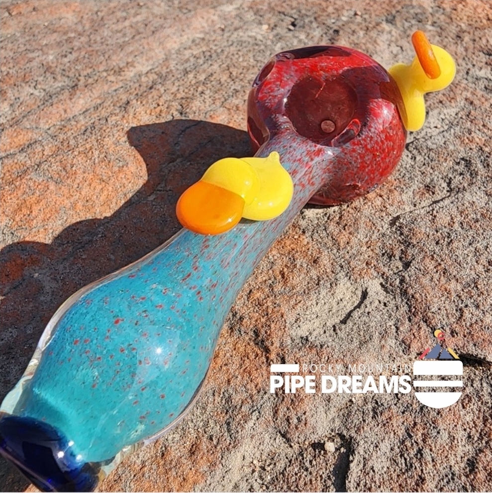 glass hand pipe american made art rubber ducks - Rocky Mountain Pipe Dreams
